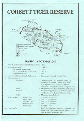 Corbett National Park India: Information about Corbett National Park