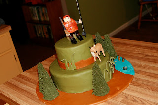 the cake box girls: Birthday cake for outdoorsman