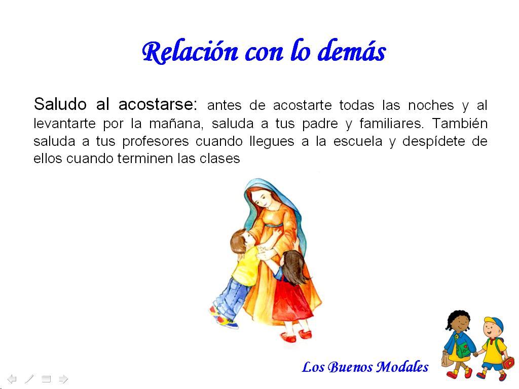 Buenos Modales: Unidad II: Relacion Con los demás