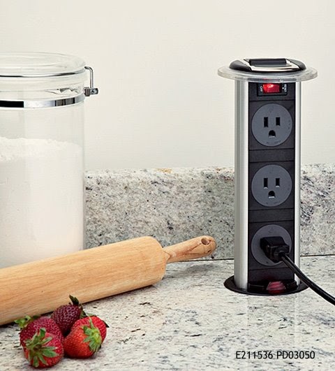 Kitchen and Residential Design: Cool power source for a kitchen counter