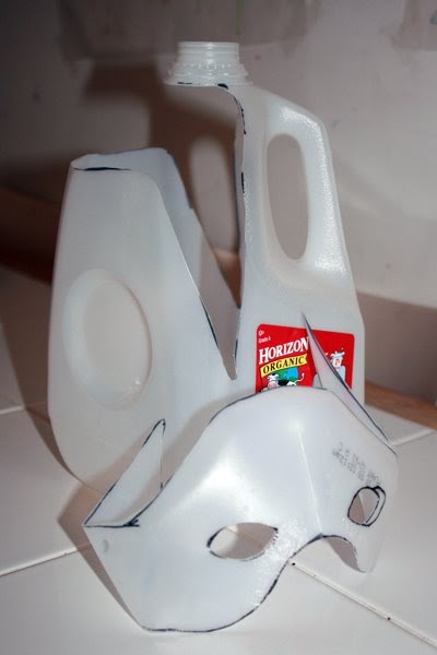 Filth Wizardry: Milk jug bat masks