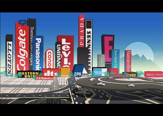 cavlent: LOGORAMA : NUMEROUS WORLDWIDE BRANDS IN ONE SCENE