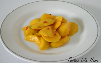 tastes like home: Mangoes, pepper & salt
