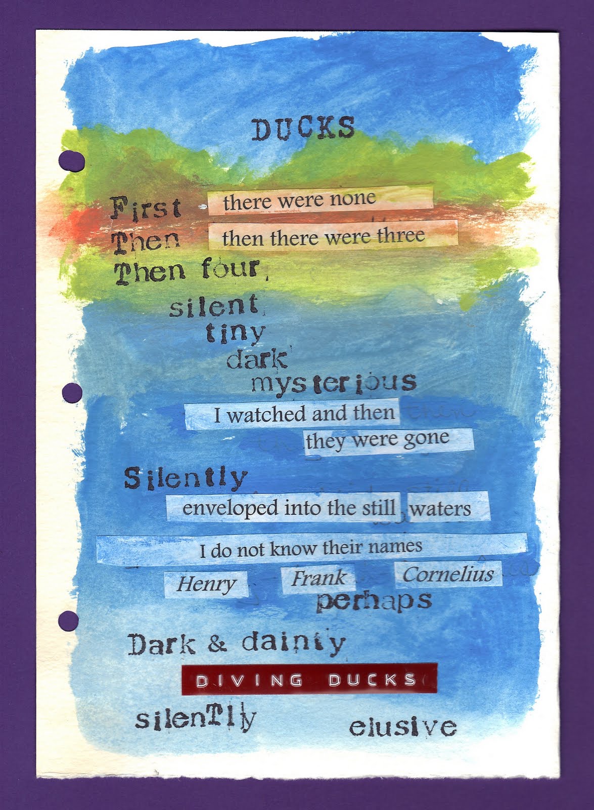 SIMPLY INSPIRED: Diving Ducks (poem)