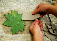 Kari's Fun Art Lessons: Fresh Air and Clay Leaf Bowls