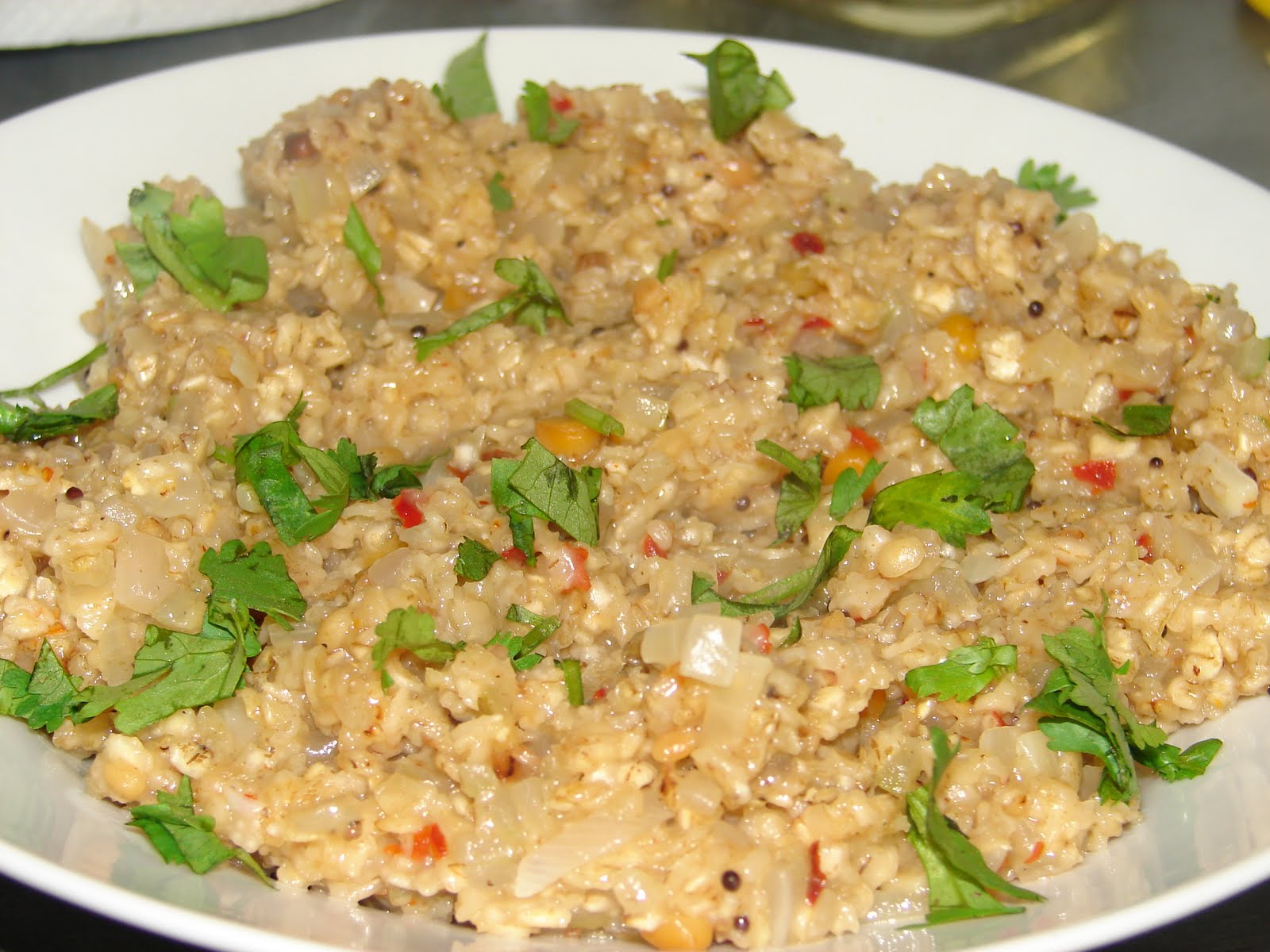 my cuisine 4 u: Spicy Oats upma