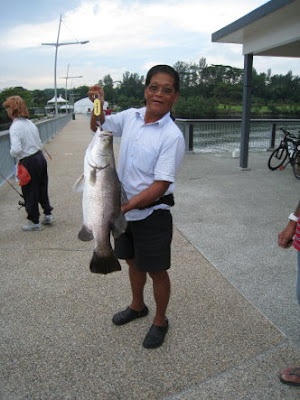 Woodland Jetty Fishing Hotspots: Barramundi Caught At Woodland Jetty