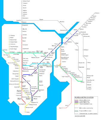 Vilas Gade's blog: Mumbai Local Map