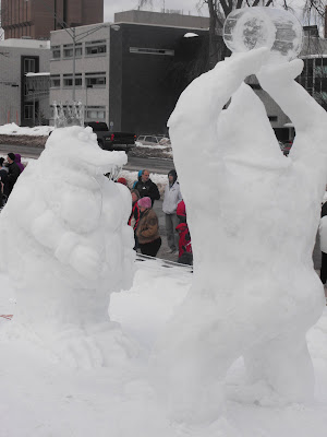 Three Syllables: Michigan Tech Ice Sculptures