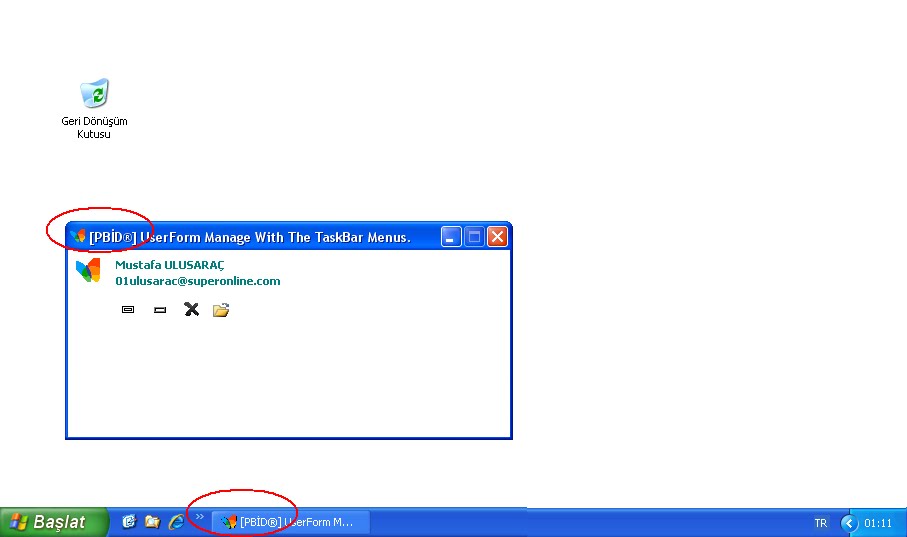 Microsoft Office Excel ® Kod Kılavuzu Userform Manage With The Taskbar Menus