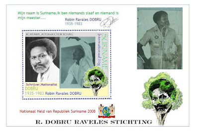 SURINAME STAMPS PHILATELY: TRIBUTE TO WRITER AND NATIONALIST DOBRU