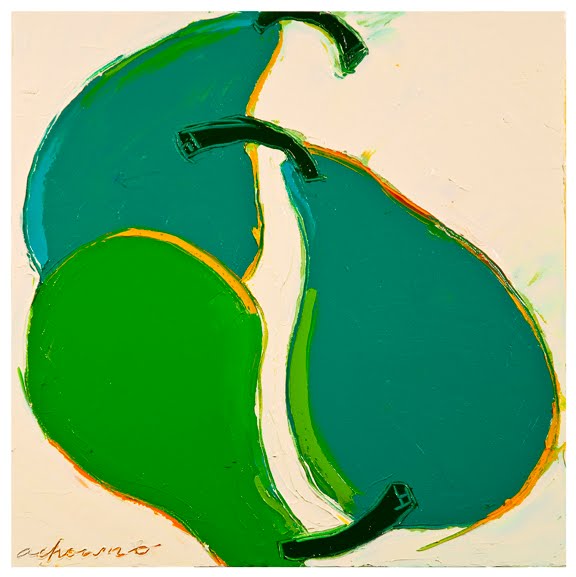 THE ART OF ALLAN CHOW: Still life Green Pears oil painting by Allan ...