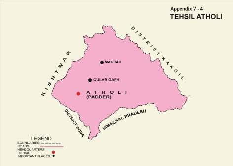 Jammu Kashmir Stark Realities: MAP SHOWING THE BOUNDARIES OF TEHSIL ...