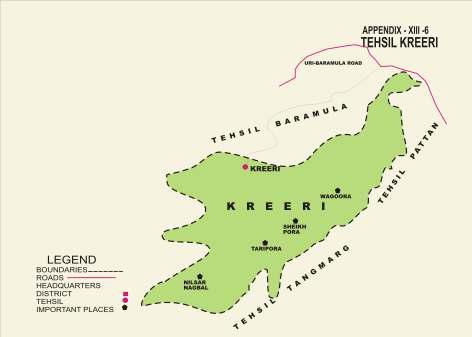 Jammu Kashmir Stark Realities: MAP SHOWING THE BOUNDARIES OF TEHSIL ...