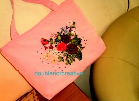 DoubleNor Creative: Beg sulam riben-Kak Asmah