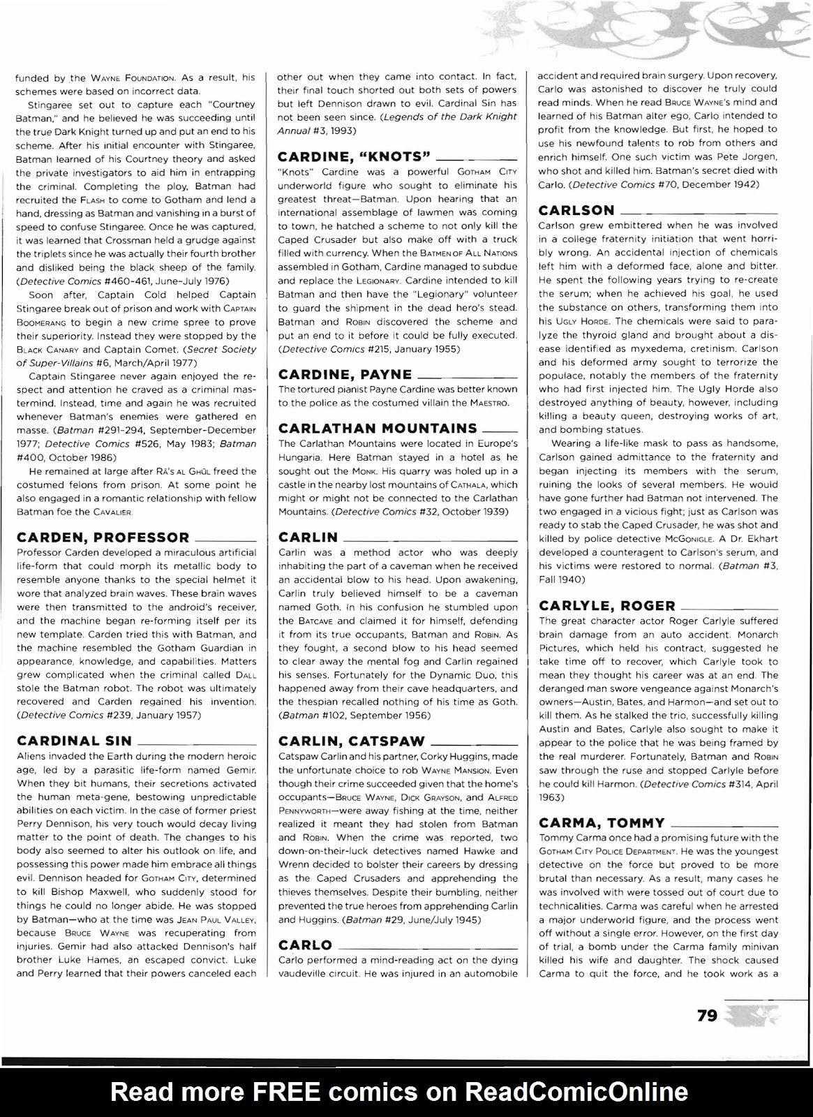 Read online The Essential Batman Encyclopedia comic - Issue # TPB (Part 1)