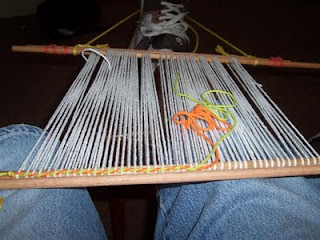 Franco's Fiber Adventure: Twining edge on backstrap loom