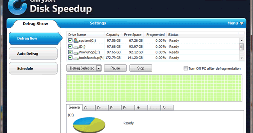 Disk SpeedUp - Ανασυγκρότηση του υπολογιστή για μέγιστη απόδοση