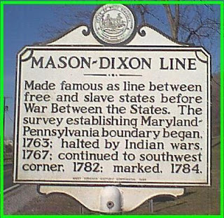 The 150th Anniversary of the Civil War: Per Diem: Mason-Dixon Line ...
