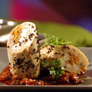 cocina para todos: rollos de pollo con queso