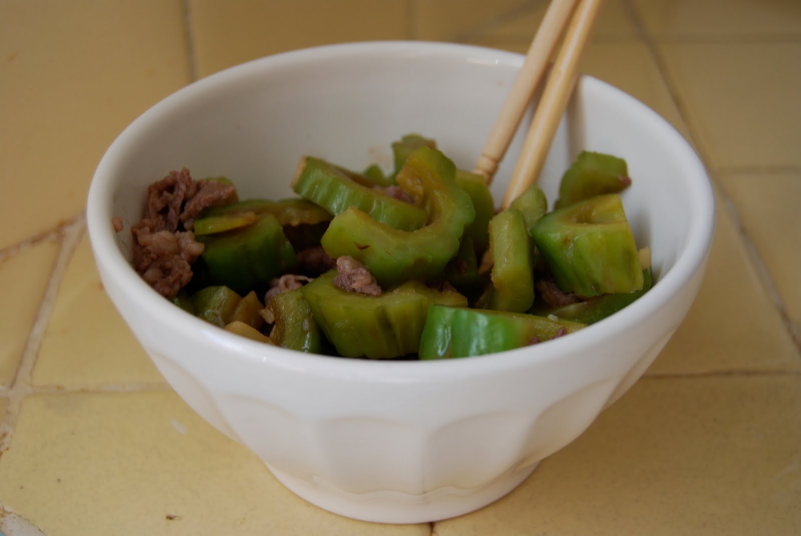 Jolene Eats Here: Congee (Rice Porridge) with Bitter Melon
