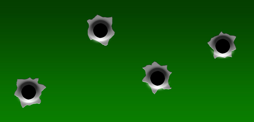 Zeebee's Photoshop Bootcamp: Project: Bullet Holes