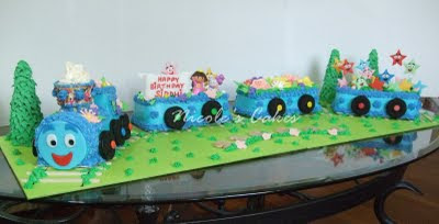 Confections, Cakes & Creations!: 'Azul' The Dora Train Cake