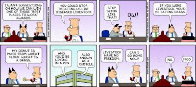 a tinge of blue: awesome Dilbert comic - livestock