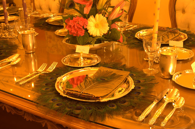 Entertaining From an Ethnic Indian Kitchen: Regal Tablescape