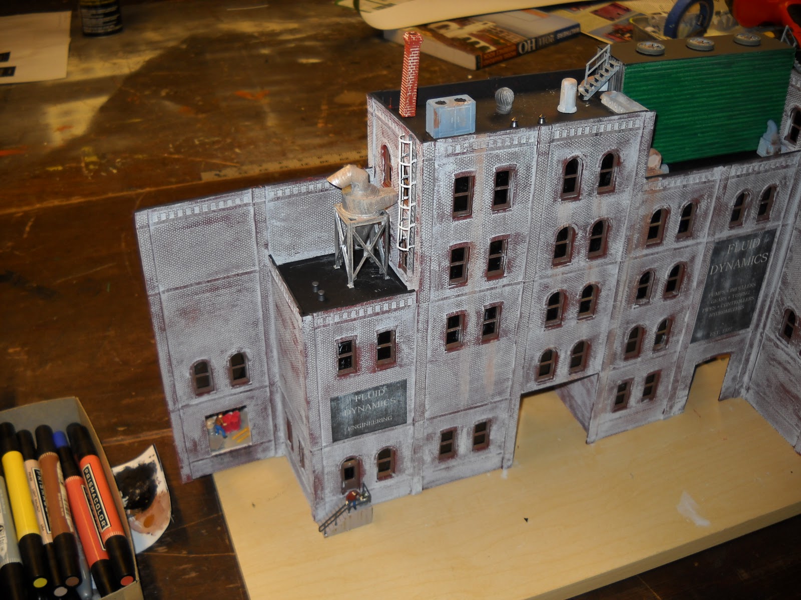 How to detail an HO factory