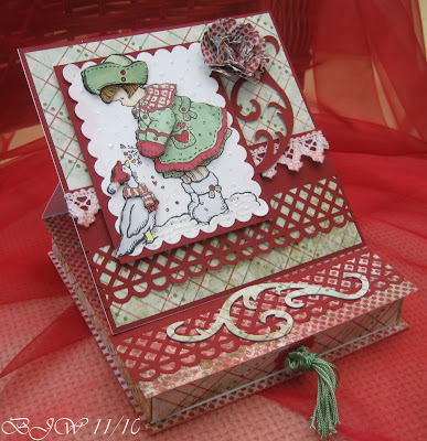 Floral Fantasies: Easel box card tutorial