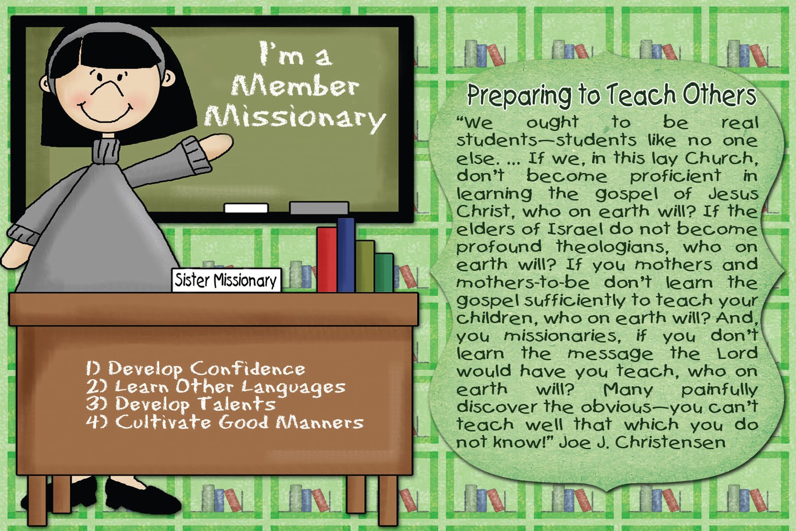 Steadfast and Immovable: Preparing to Teach Others FREEBIE