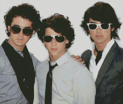 Jonas Brothers Free Cross Stitch Pattern - QUEPPY: unique & happy