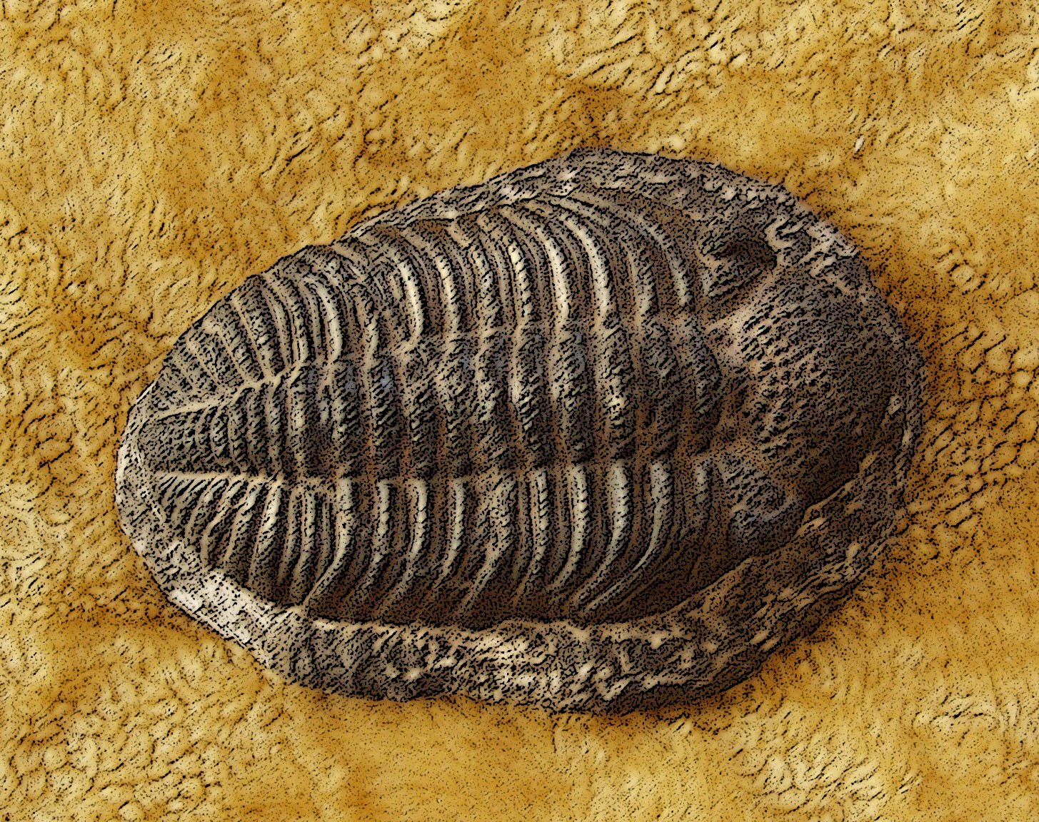 ELKINS NATURE PHOTOGRAPHY GALLERY: FOSSILIZED TRILOBITE