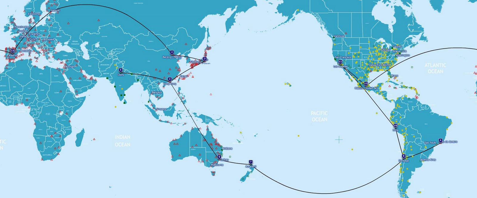 LA VUELTA AL MUNDO: RUTA