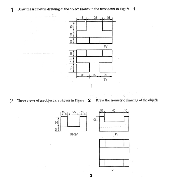 Engineering Drawing 2009: ISOMETRIC DRAWING NOTES and Exercise 1 & 2