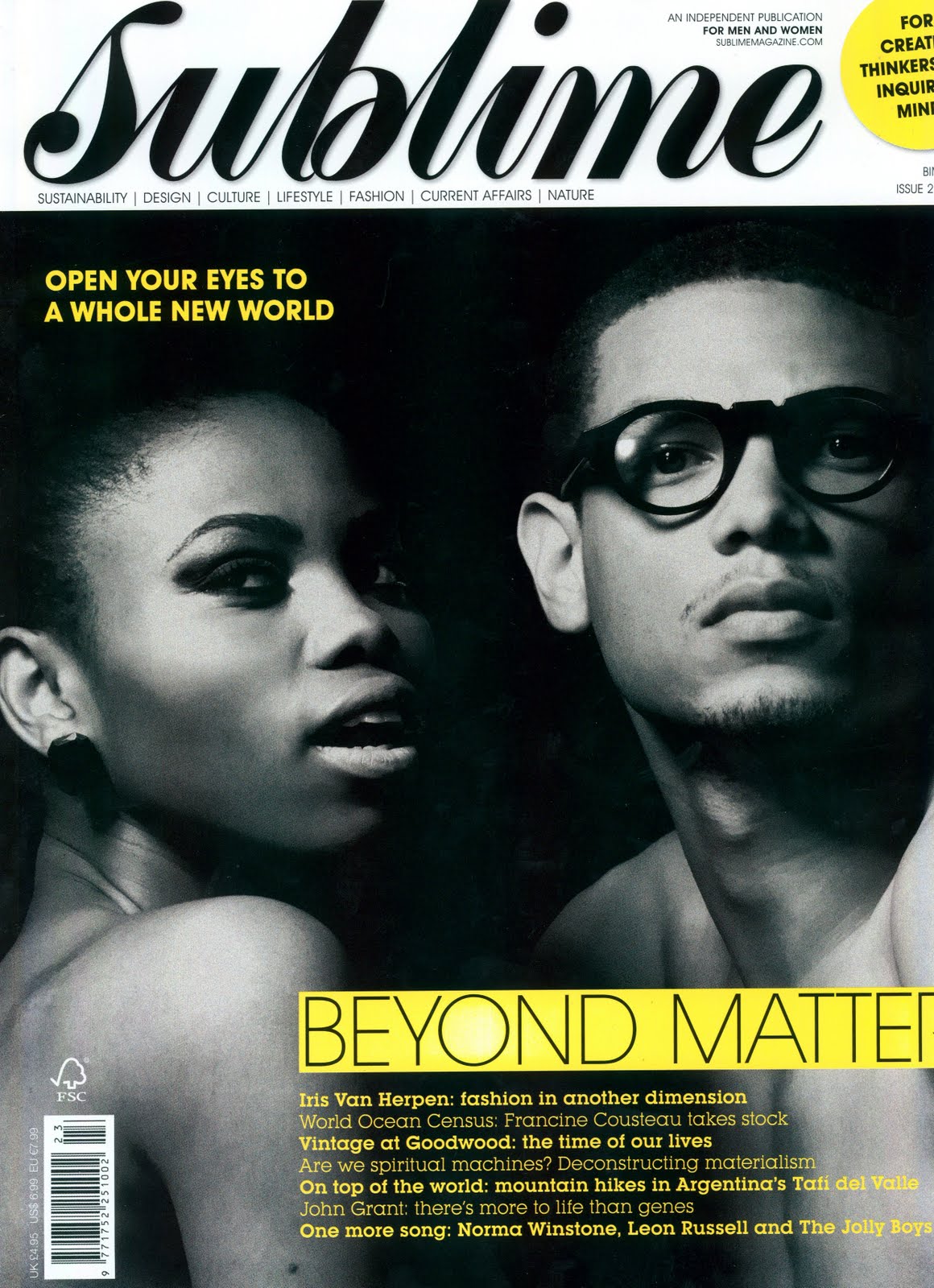 d1 Model Management: Sycha Mubiaya on The Cover of Sublime Magazine ...