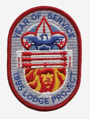 Kecoughtan Emblems and History Site News: The 1995 Year of Service OA patch