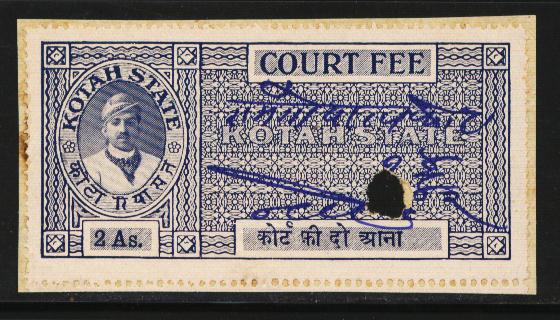 Heritage of Indian stamps site: Indian Princely State Kotah Fiscal ...