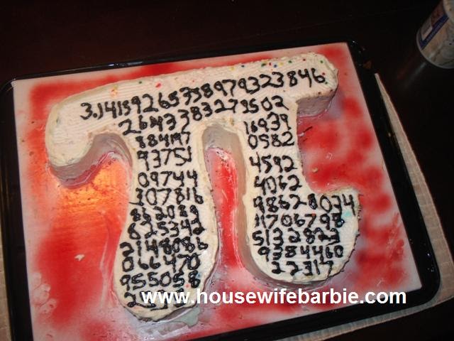 An American Housewife: National Pi Day - a Pi Cake for my son's math ...