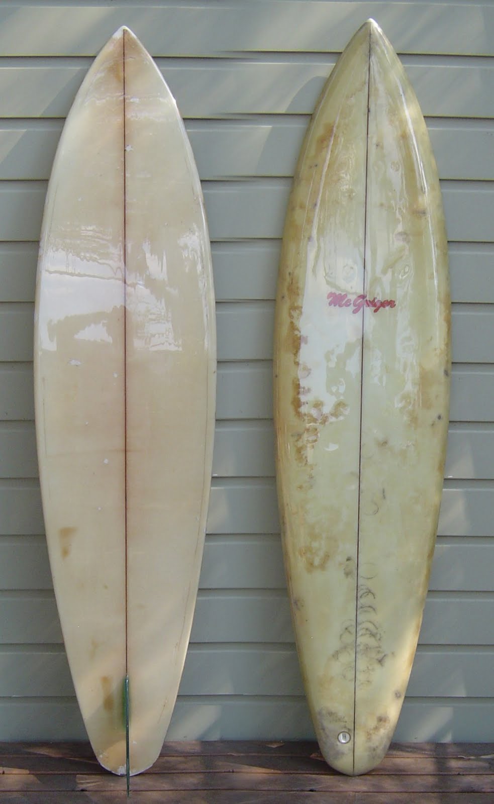 davidplattsurfboardrestorations: 70's SINGLE FINS