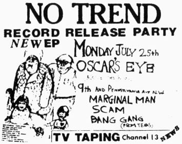 ONECHORD: No trend, no scene, no movement: No Trend, the early years