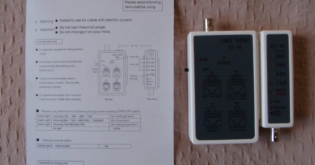 Daniel Ballinger's FishOfPrey.com: Chinglish with cable tester