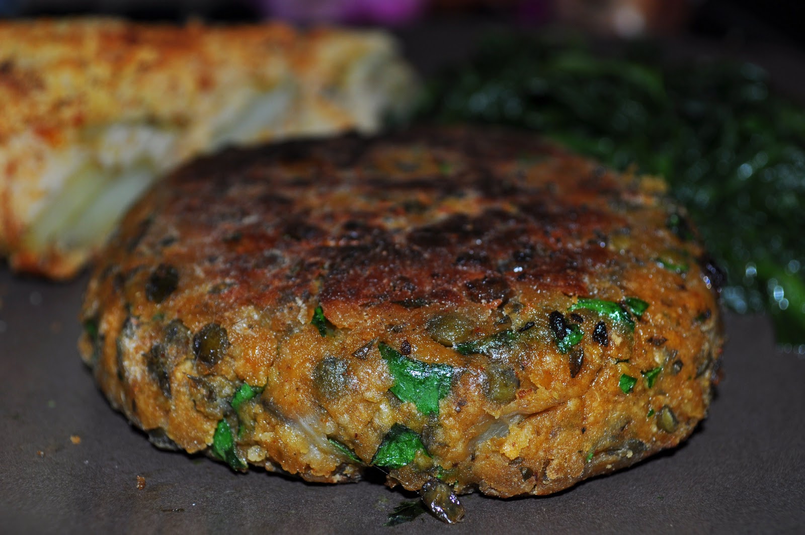 Annelies: Vegetarische burger (met kikkererwten en linzen)