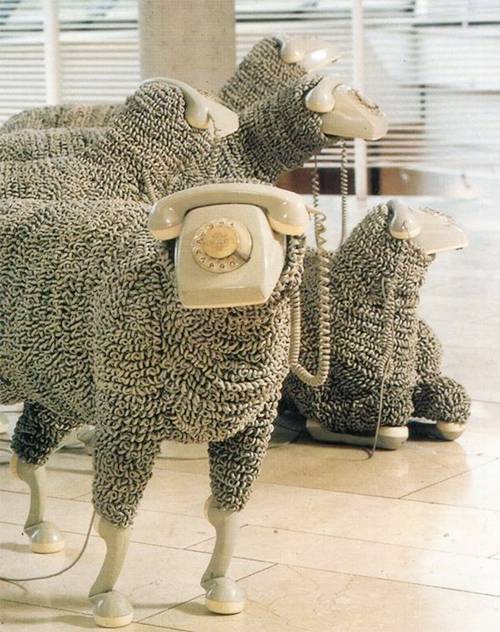 Artist: Jean Luc Cornec, and his phone sheep | zorgor