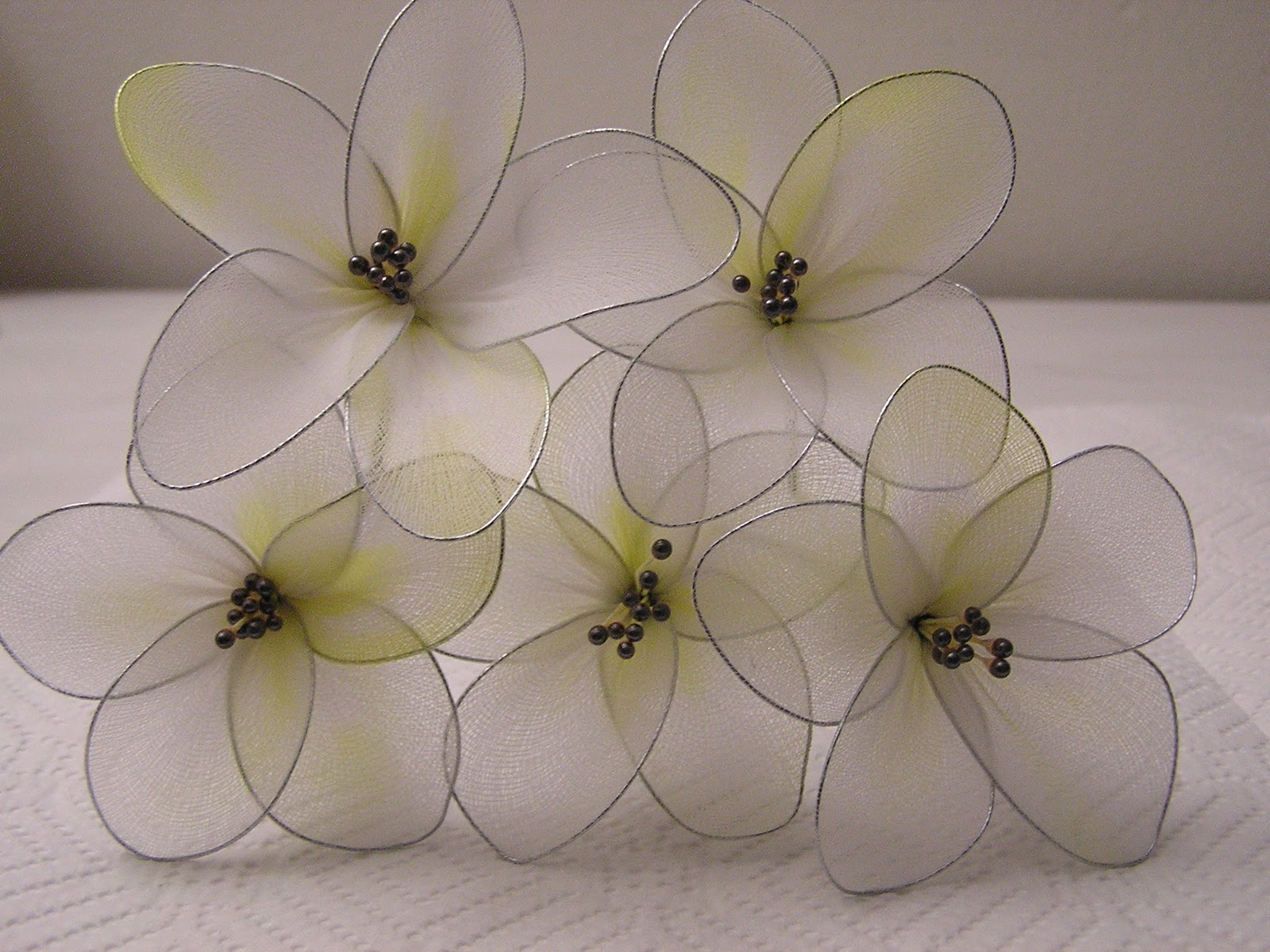 Sarah's Art Corner: Nylon Flowers