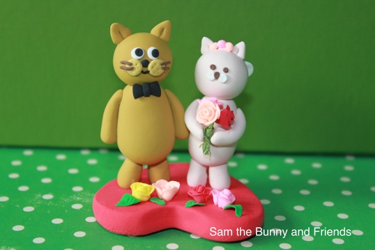 Sam the Bunny and Friends: Crayola Model Magic Clay : Cats wedding