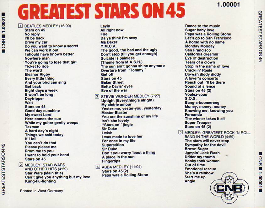 dEJA-Vu: Stars On 45- Greatest Stars On 45