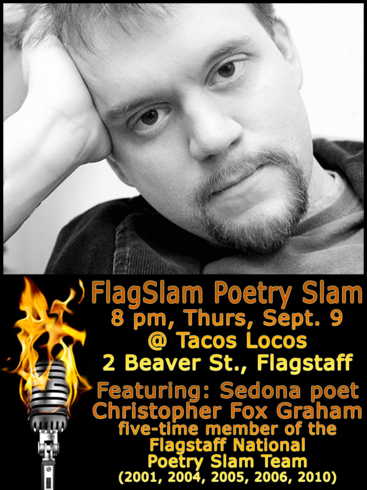 Fox the Poet: Christopher Fox Graham features at the FlagSlam Poetry ...