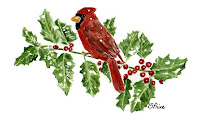 Free Christmas Cards: Painted Christmas Cards, Hand Painted Christmas ...